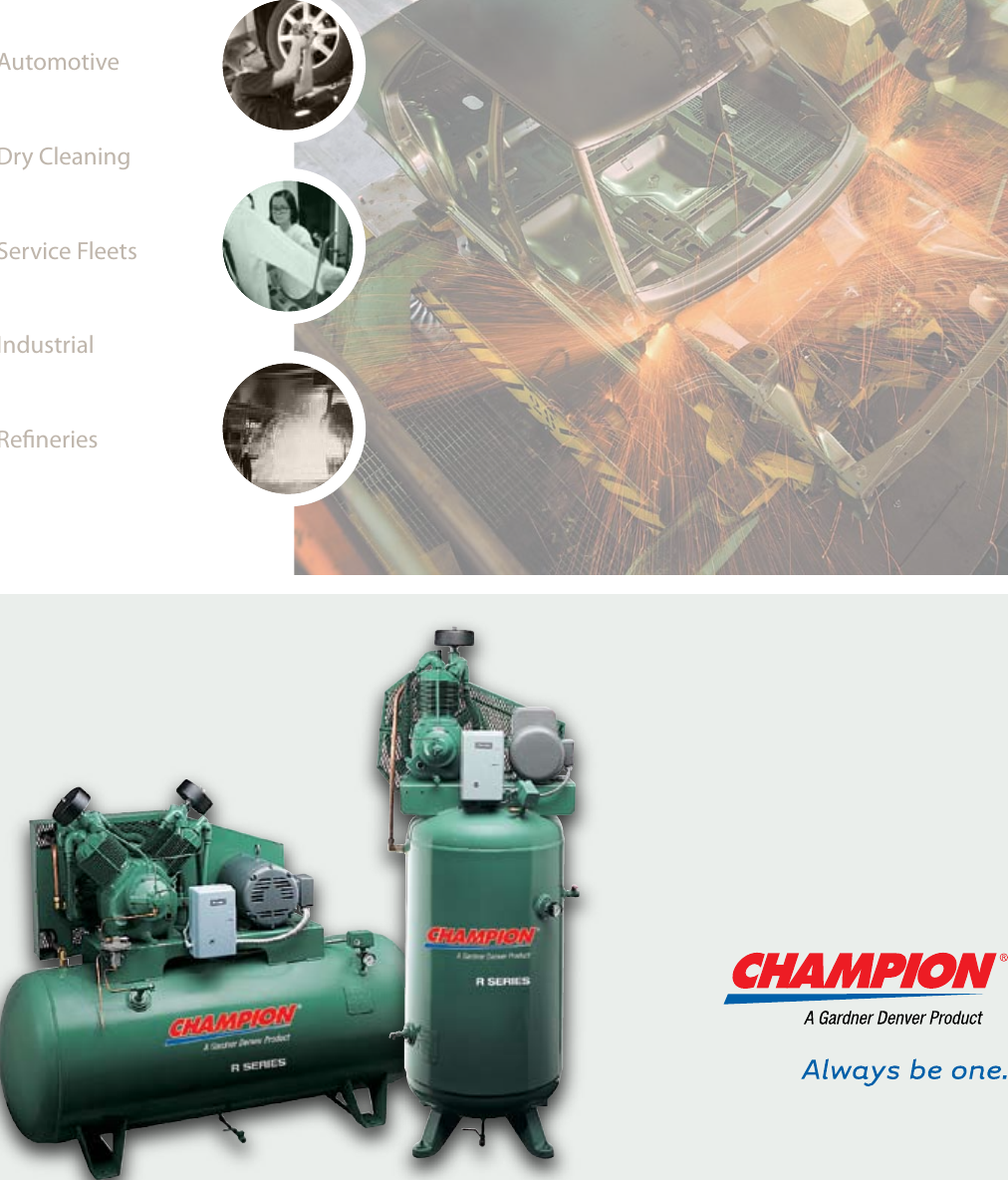 Champion R PL Series Splash Lubricated Compressors Brochure