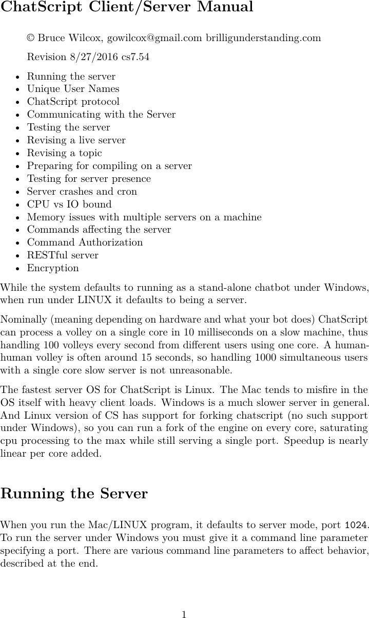 Chat Script Client Server Manual