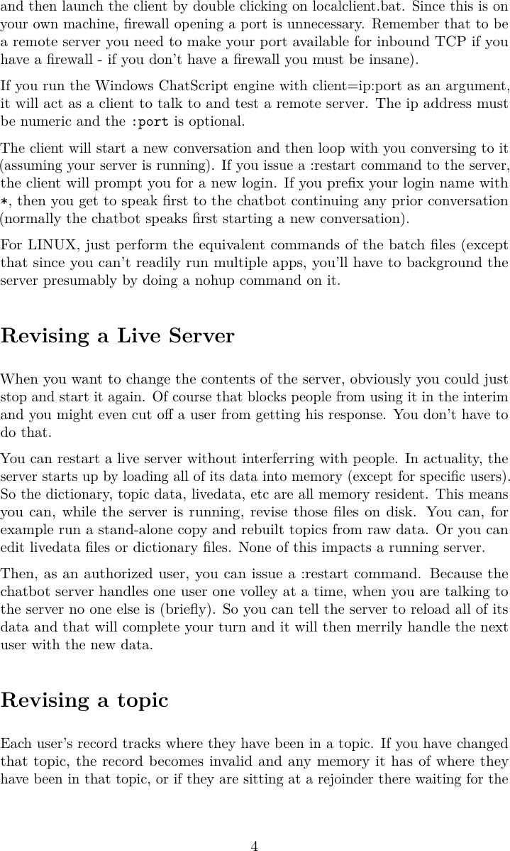 Chat Script Client Server Manual