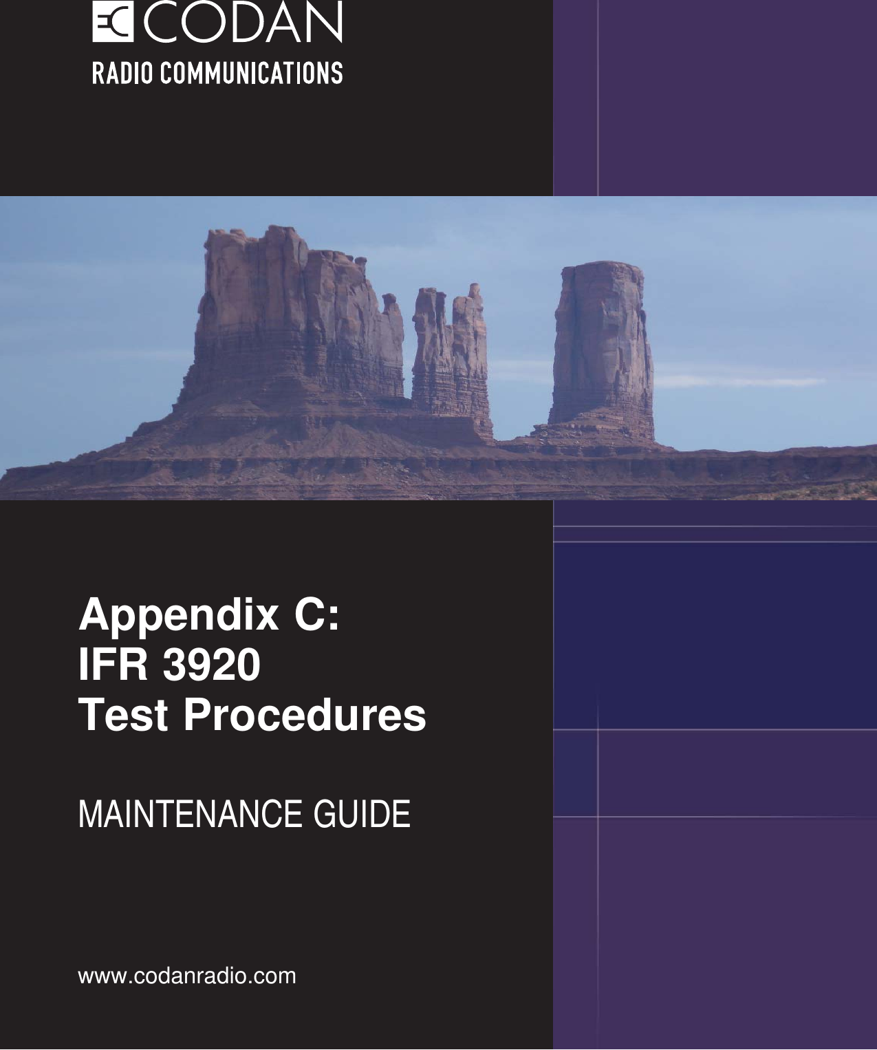 Codan MG 00C 4 0 Appendix C IFR 3920 S