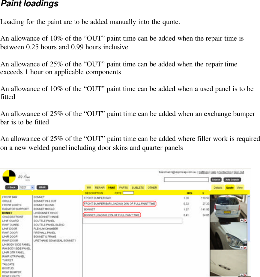 Crashzone Quoting With NTAR User Manual 20090629