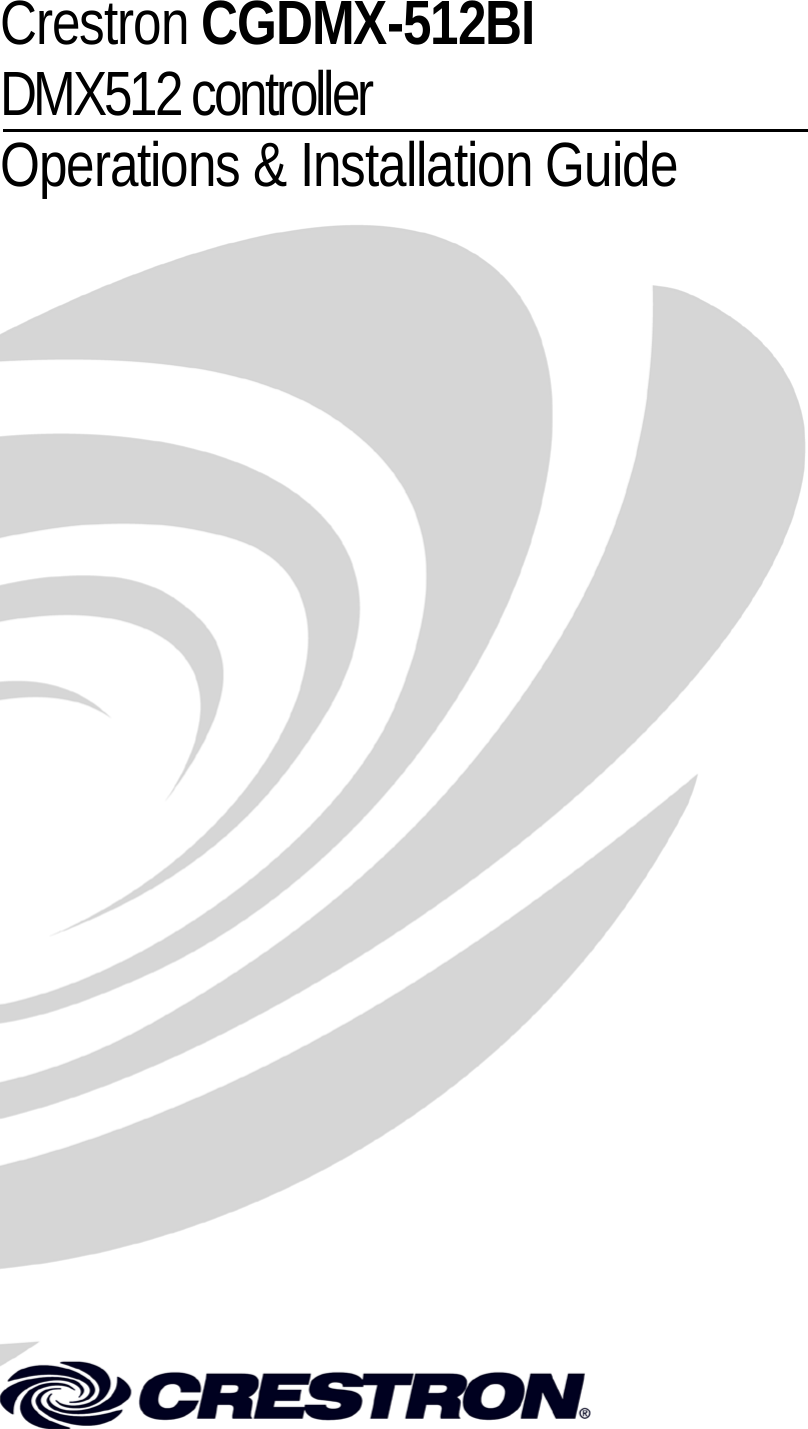 crestron configuration guide