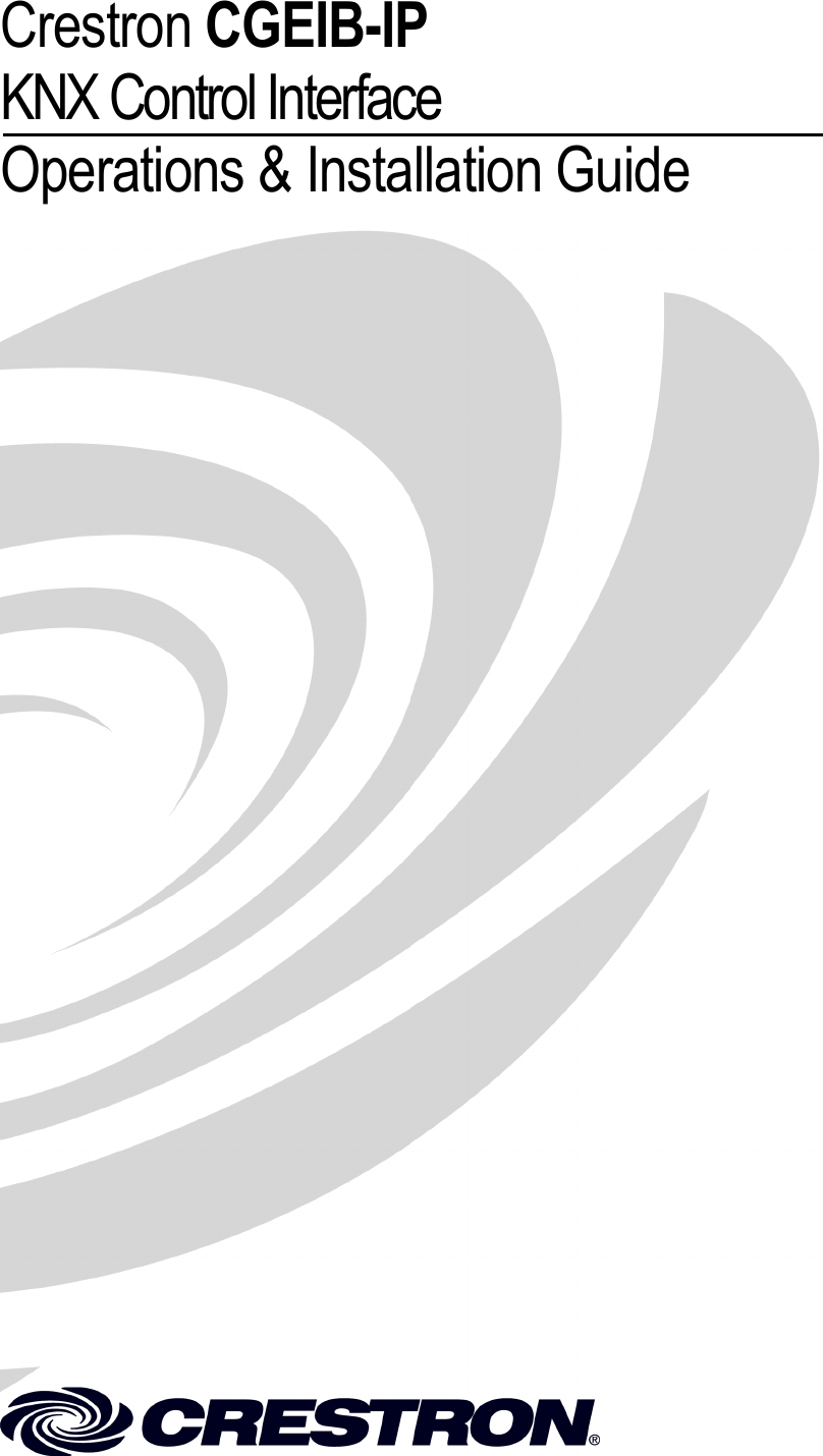 Full Page Crestron CGEIB IP Manual