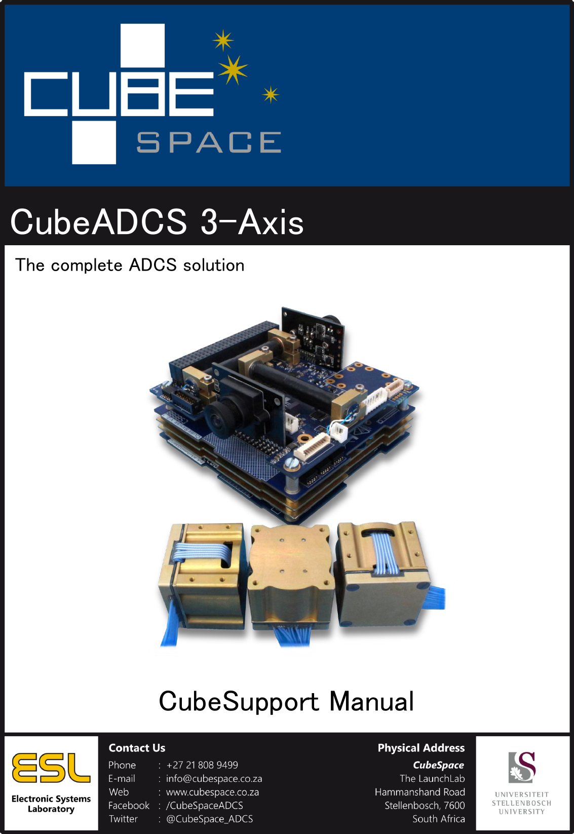 CubeADCS 3 Axis Cube ADCS Support Manual [V3.02]