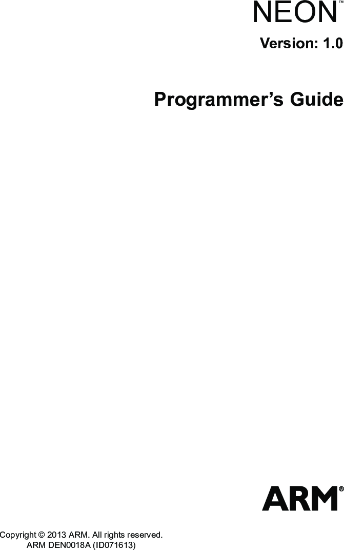 Neon Programmers Guide Den0018a Programmers