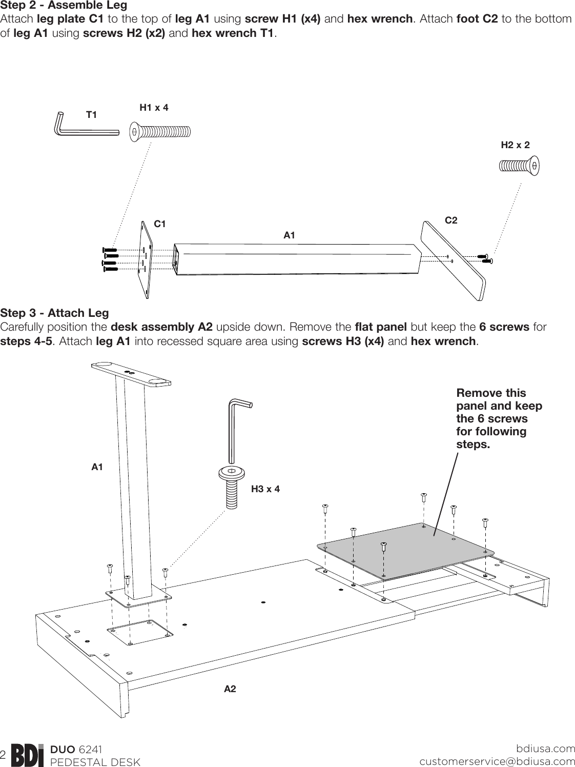 Duo 6241 Desk Bdi Assembly Instructions 07112017 V4