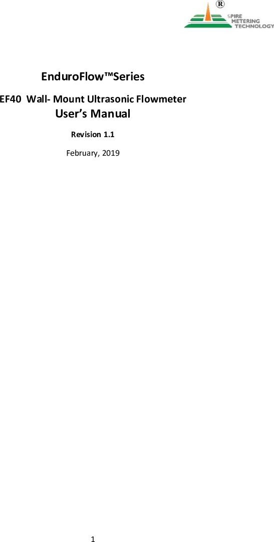 EF40 UM User Manual Current