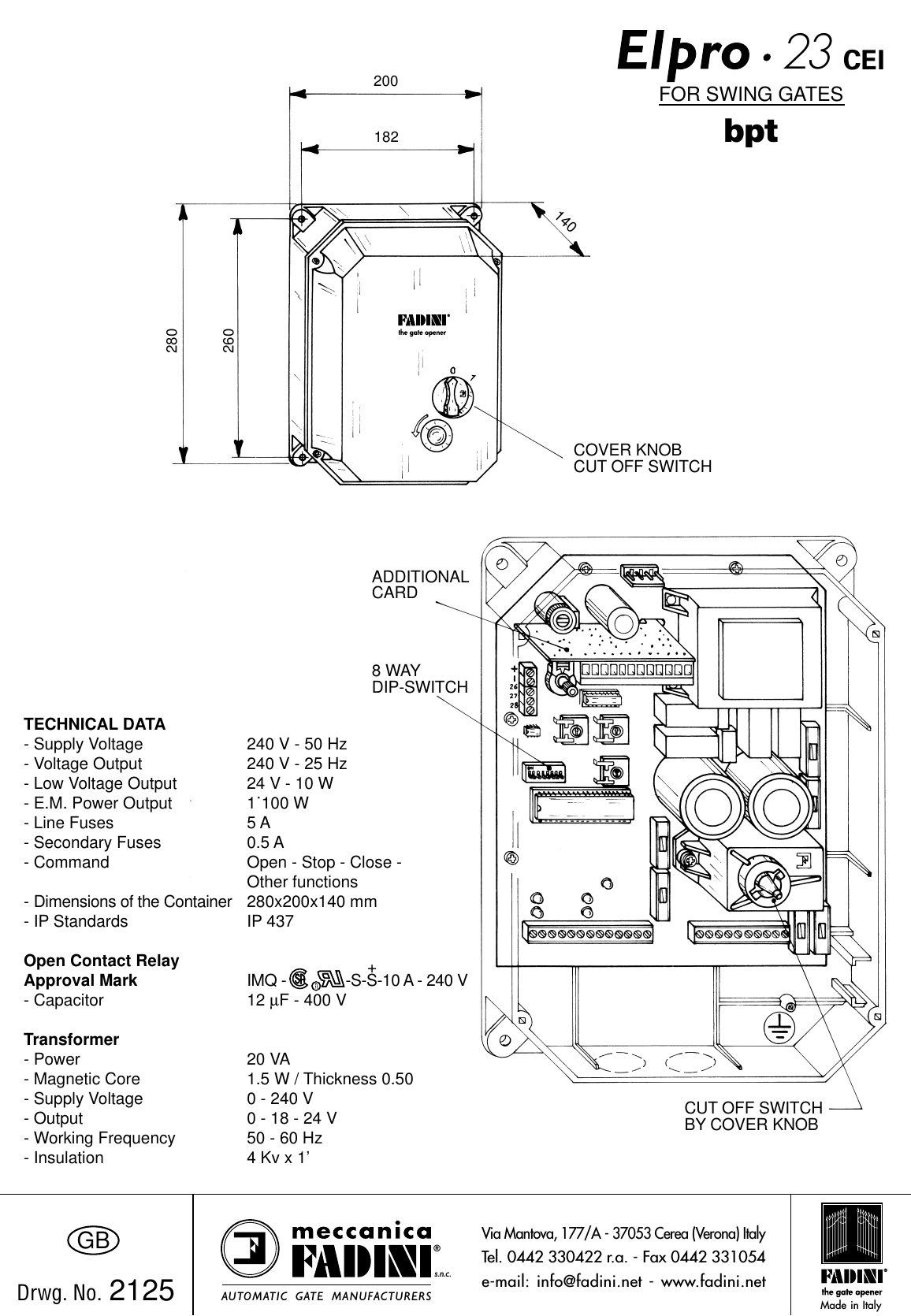 Elpro_23bpt_GB Elpro 23bpt GB