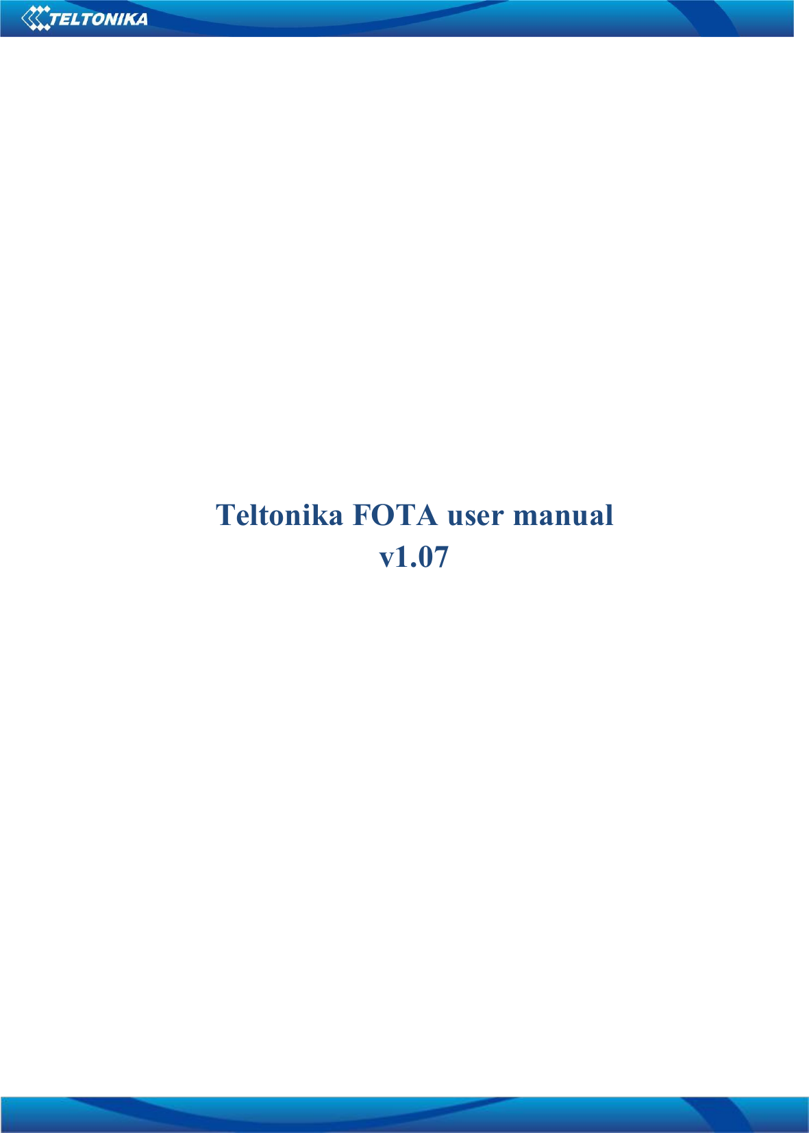 FOTA User Manual V1.07
