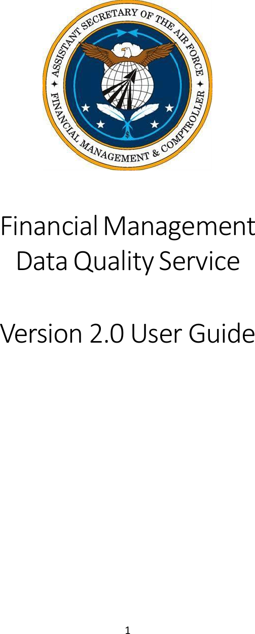 Financial Management Data Quality Service V2 User Guide