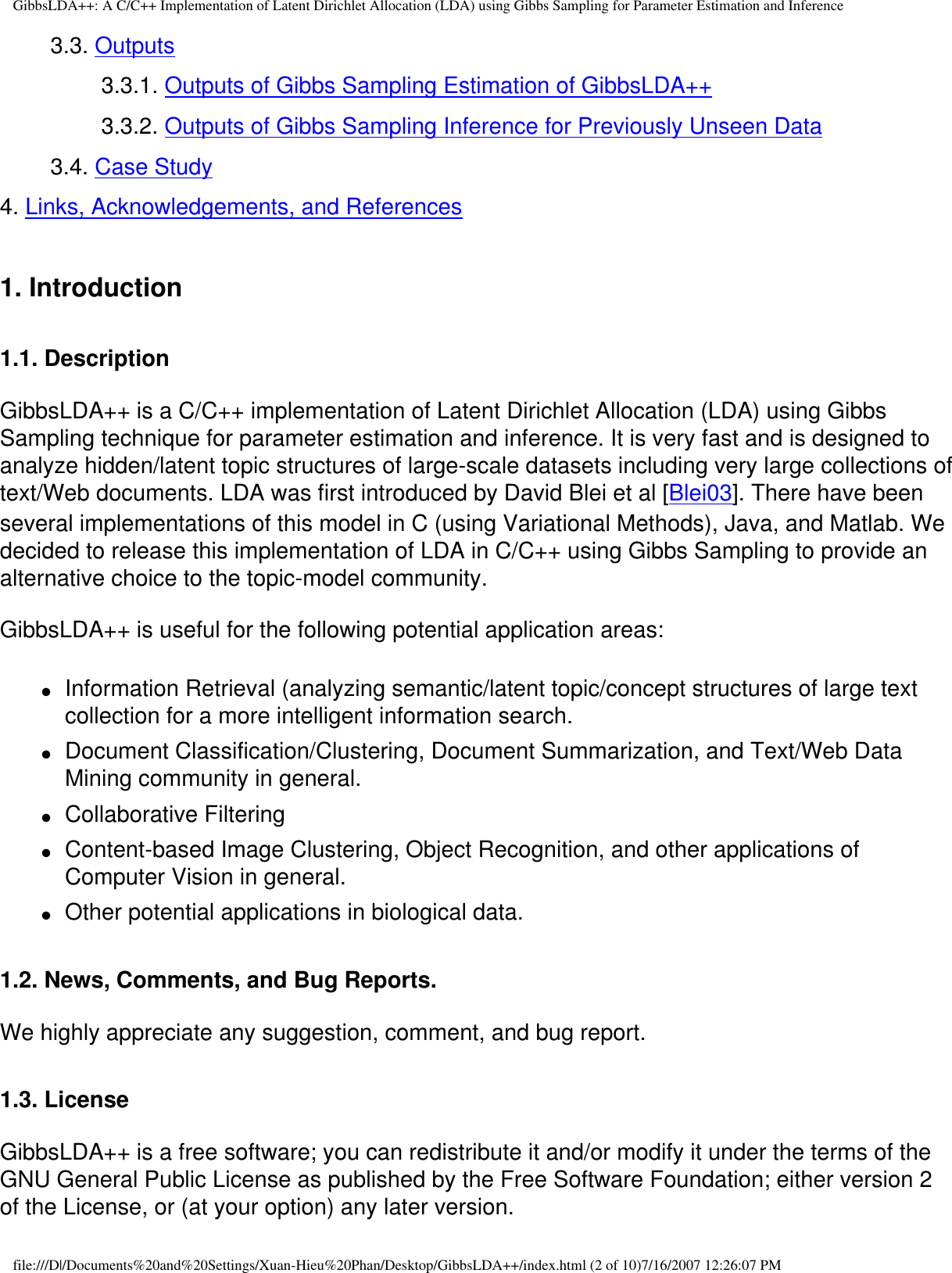 GibbsLDA++: A C/C++ Implementation Of Latent Dirichlet Allocation (LDA) Using Gibbs Sampling For ...