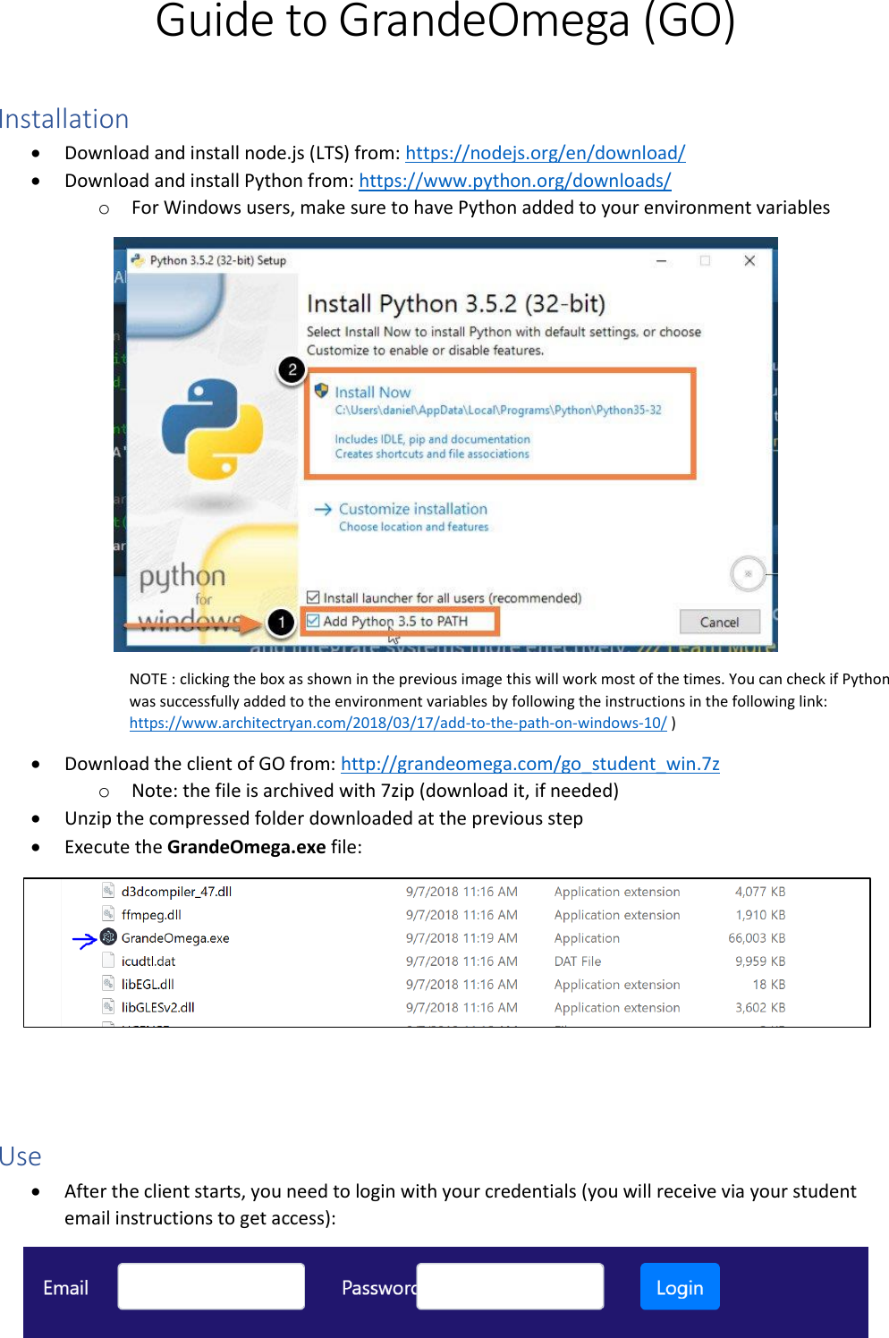 Grande Omega Guide Desktop Version