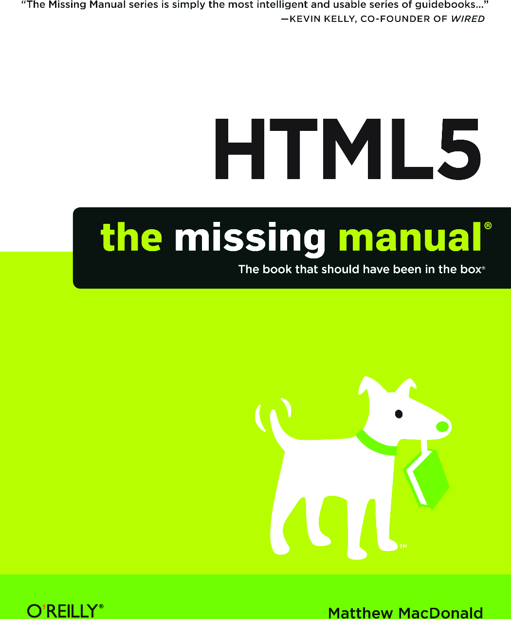 HTML5: The Missing Manual HTML5The