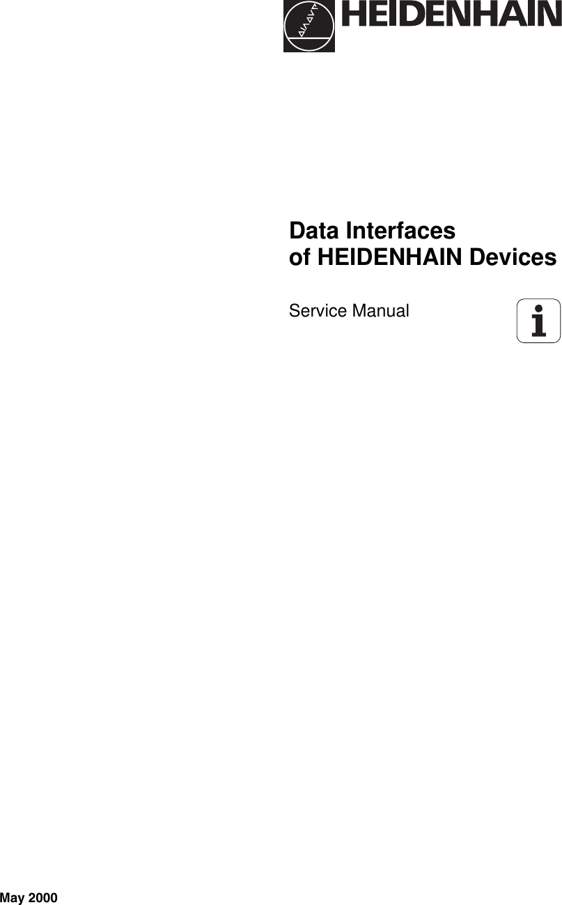 Data Interfaces Of HEIDENHAIN Devices