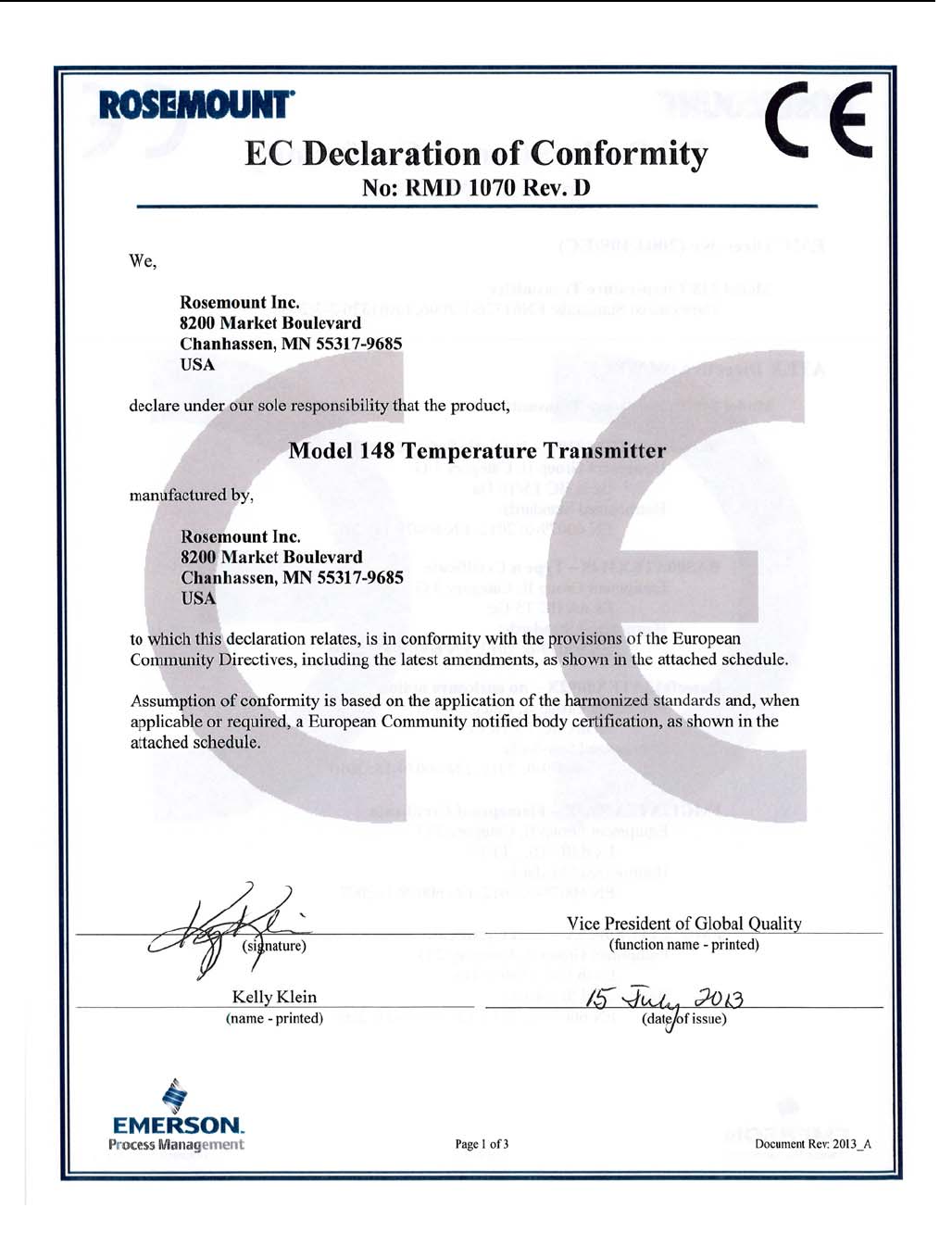 Transmisor De Temperatura Rosemount 148 Hoja Datos Mod148