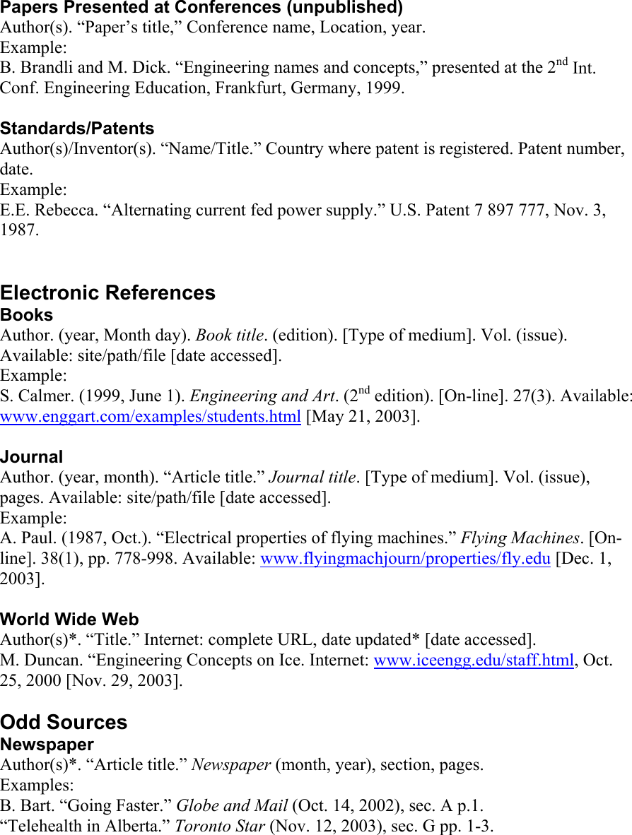 IEEE Citation Style Guide