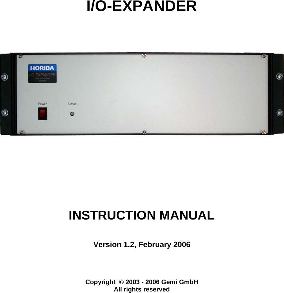 IOExpander User Guide