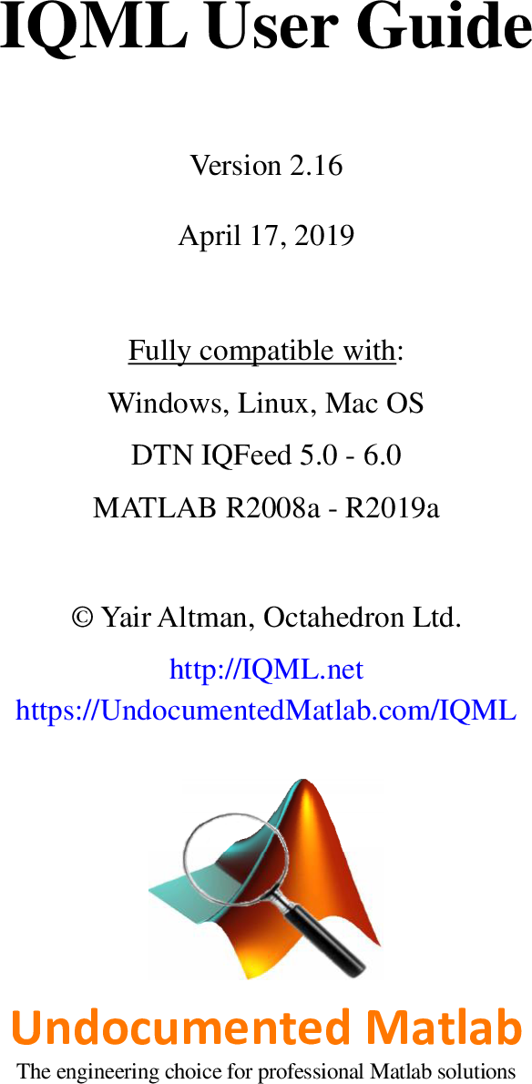 IQML User Guide