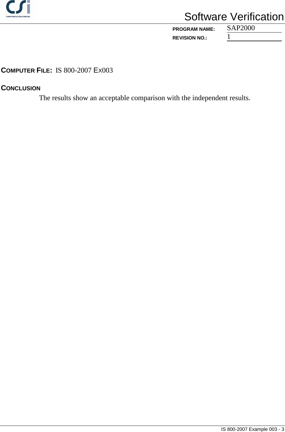 Contents IS 800 2007 Example 003