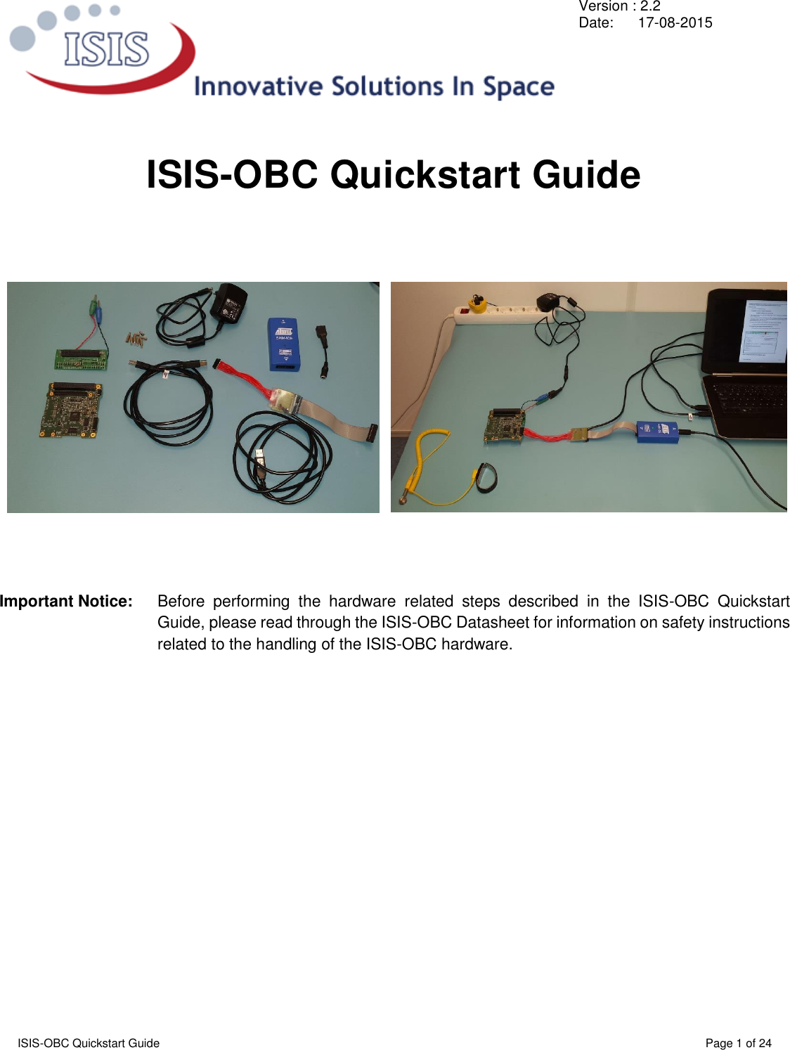 Getting_started_with_iobc_____.text ISIS OBC Quick Start Guide V2.2