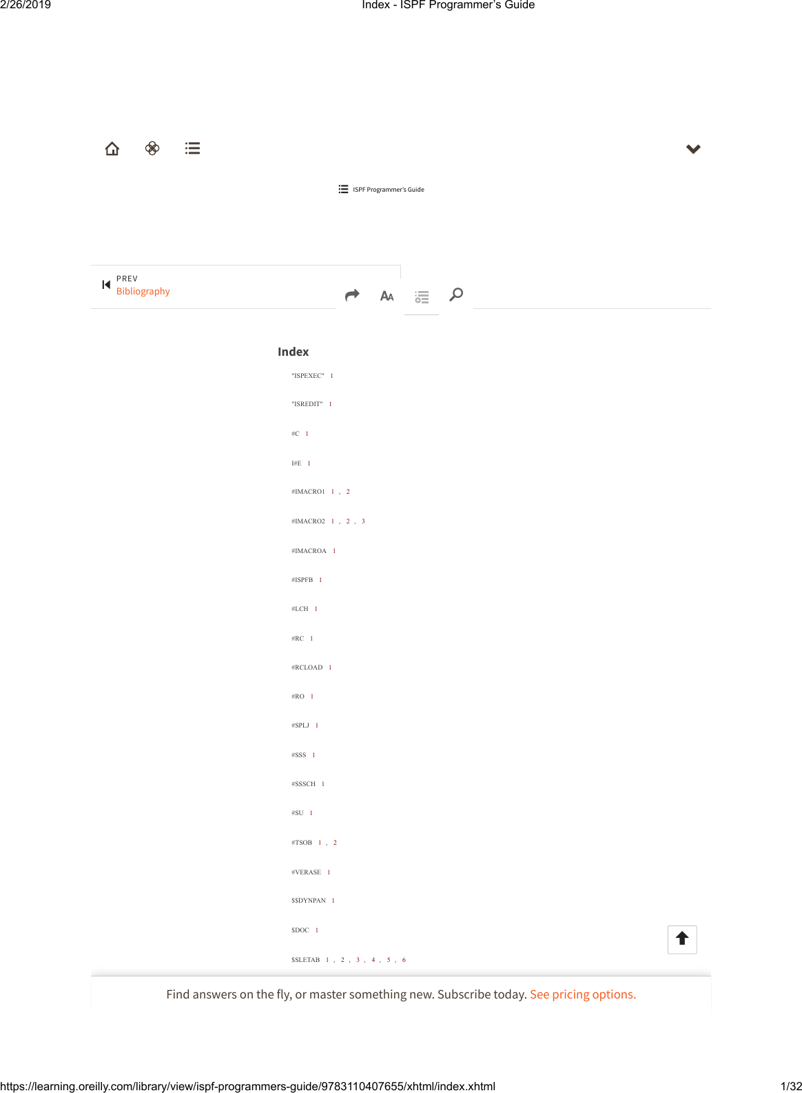ISPF Programmer’s Guide