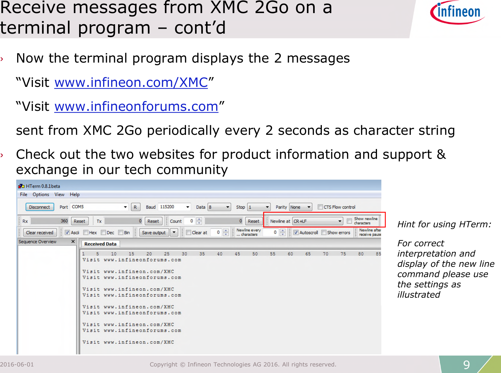Microsoft XMC 2Go Initial Start up Guide V1.2x Infineon XMC2Go GS v01 02 EN