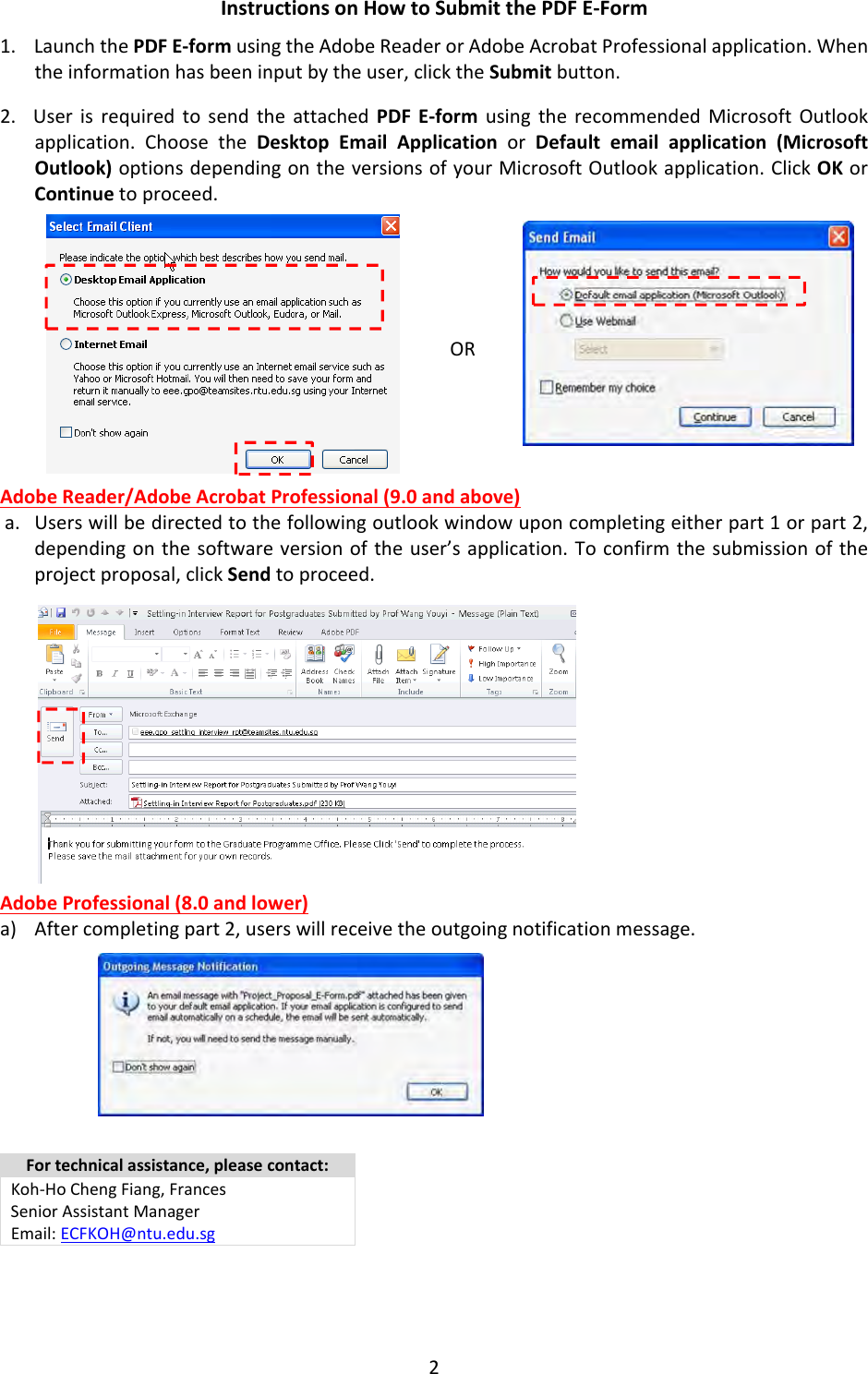 Instructions on How To AttachFiles and Submit PDF EForms Instructions 