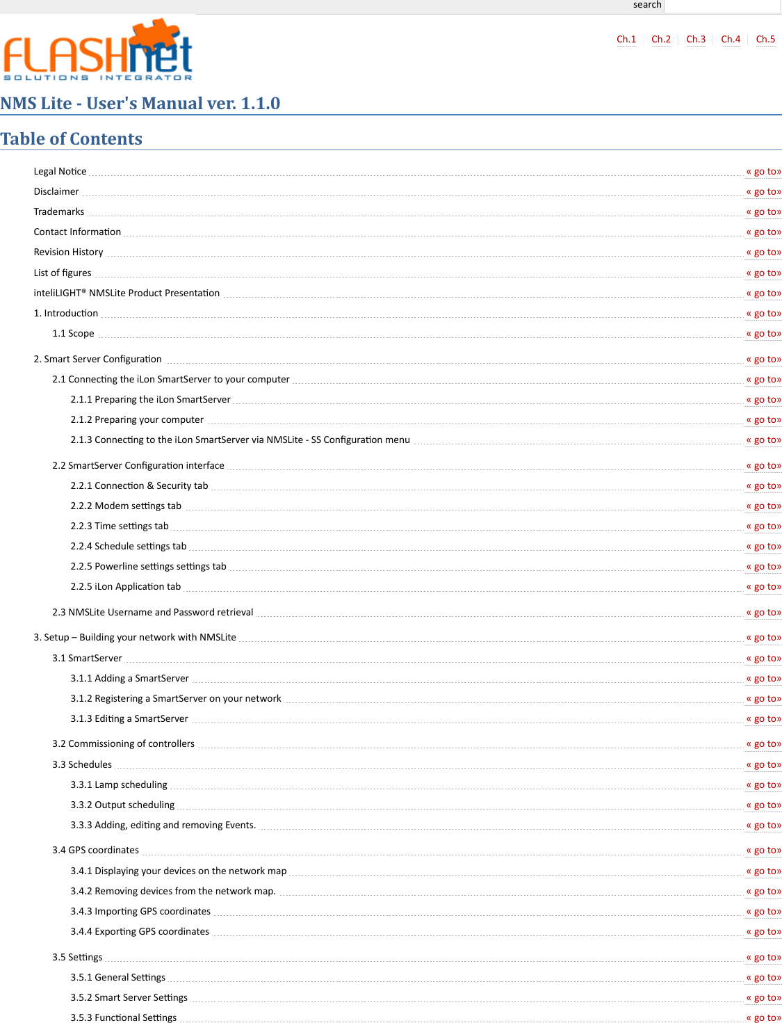 Flashnet | NMSLite User's Manual InteliLight Inteli LIGHT Street ...