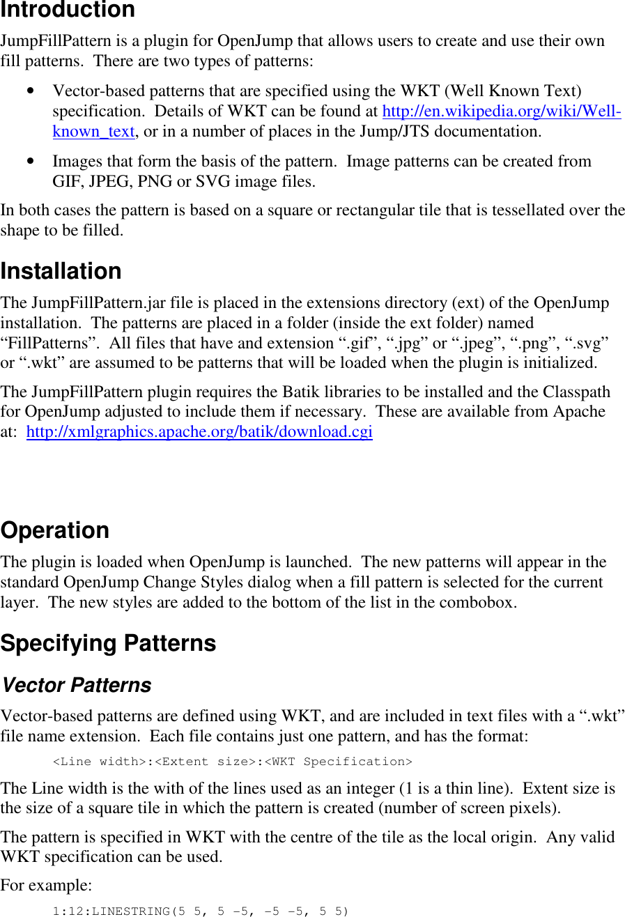 JumpFillPatternUserGuide Jump Fill Pattern User Guide