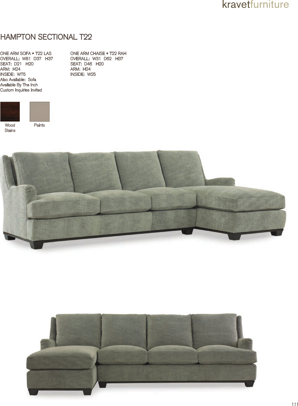 Kravet Hampton Sectional Tearsheet