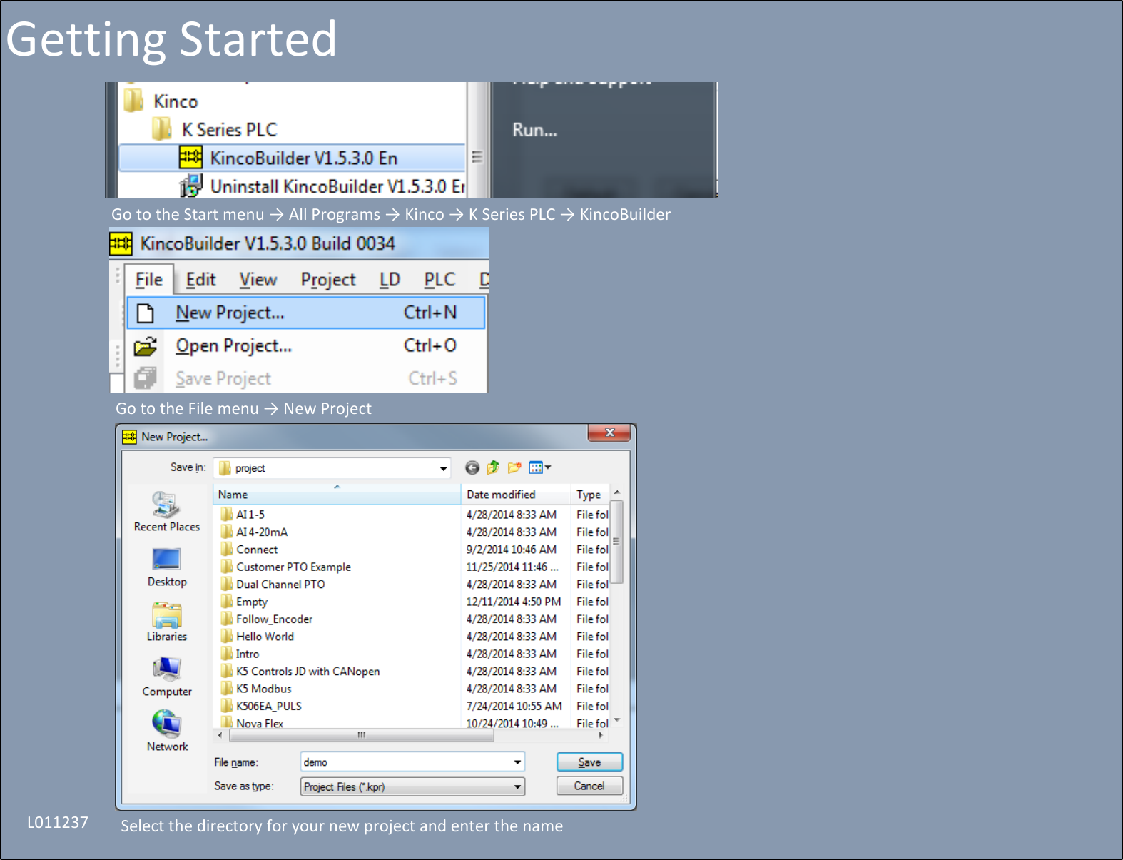 L0xxxxx Getting Started