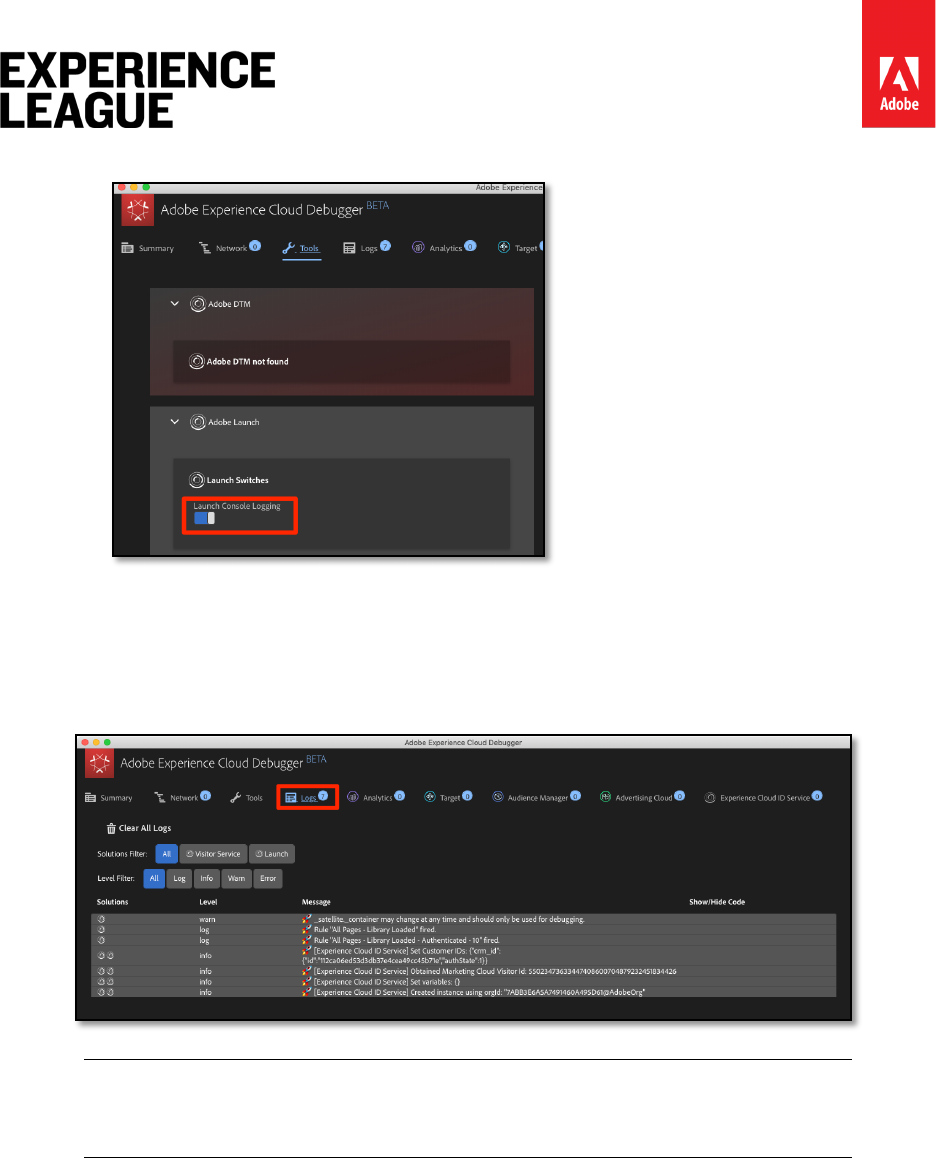 adobe experience cloud debugger