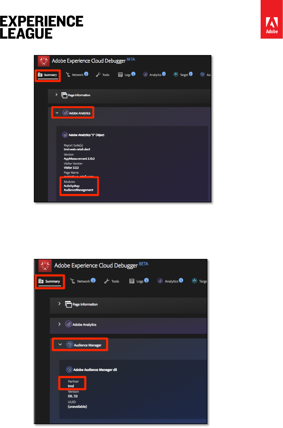 adobe analytics experience cloud debugger