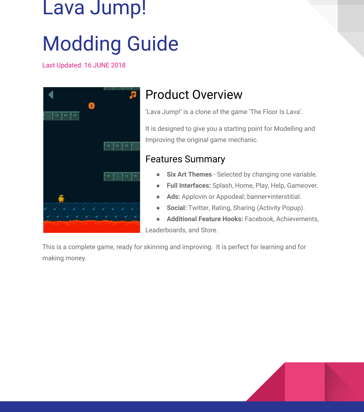 Lava Jump! Modding Guide