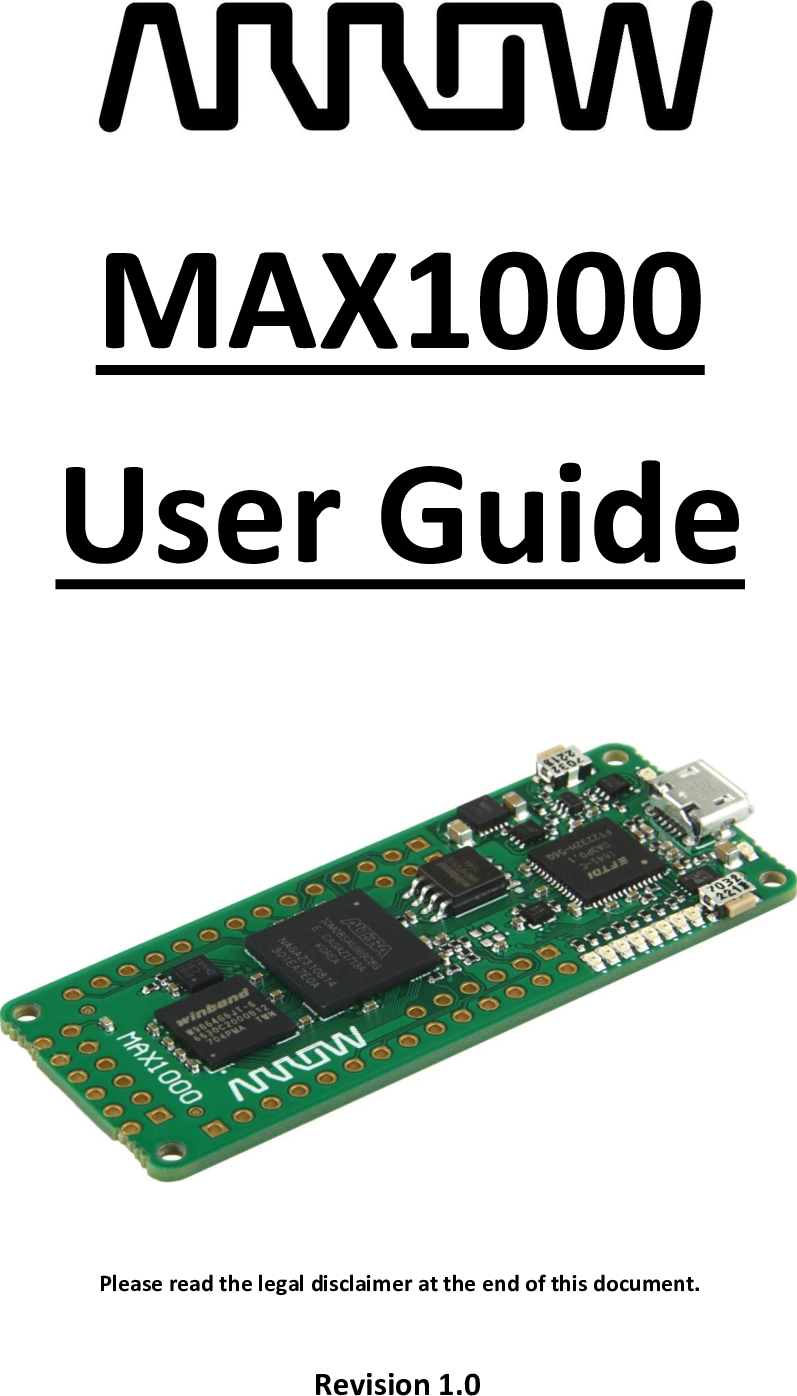 MAX1000 User Guide