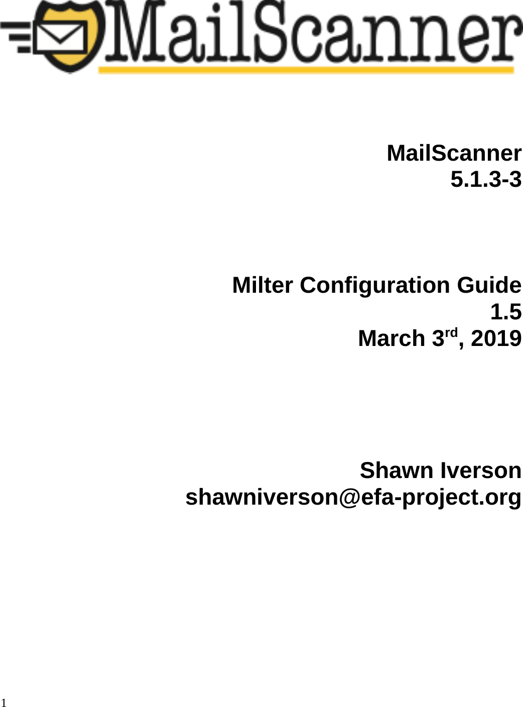 Mail Scanner Milter Guide