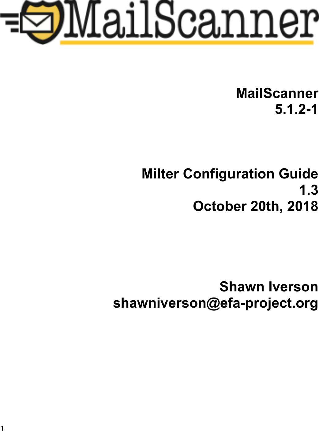 Mail Scanner Milter Guide