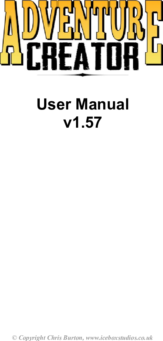 Adventure Creator Manual