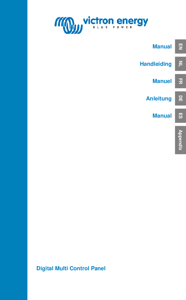 Ve Manual Digital Multi Control Panel En Nl Fr De Es