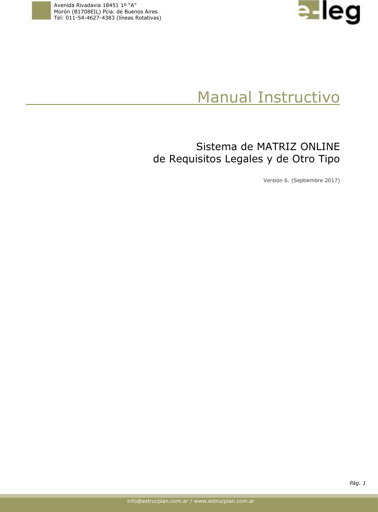 Manual Instructivo Matriz Online_V6 Online V6