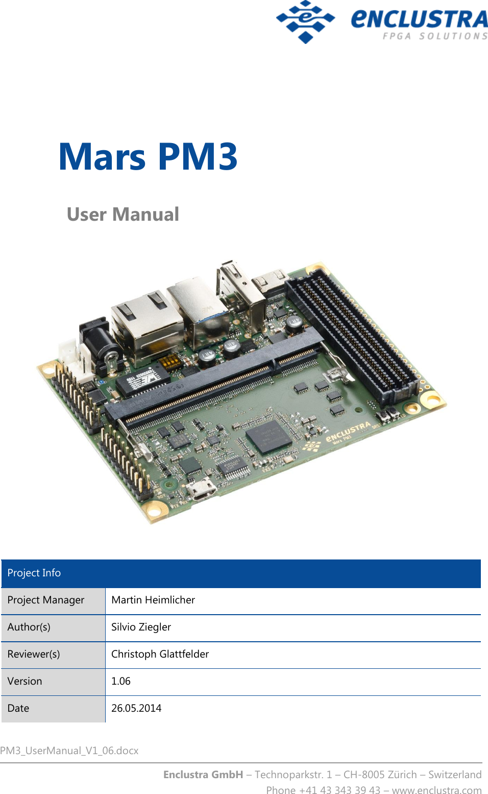 Mars PM3 User Manual