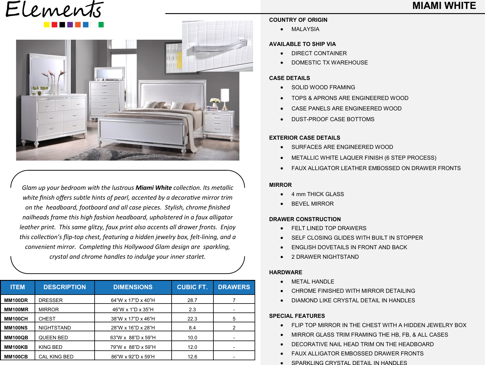 Miami White Tear Sheet