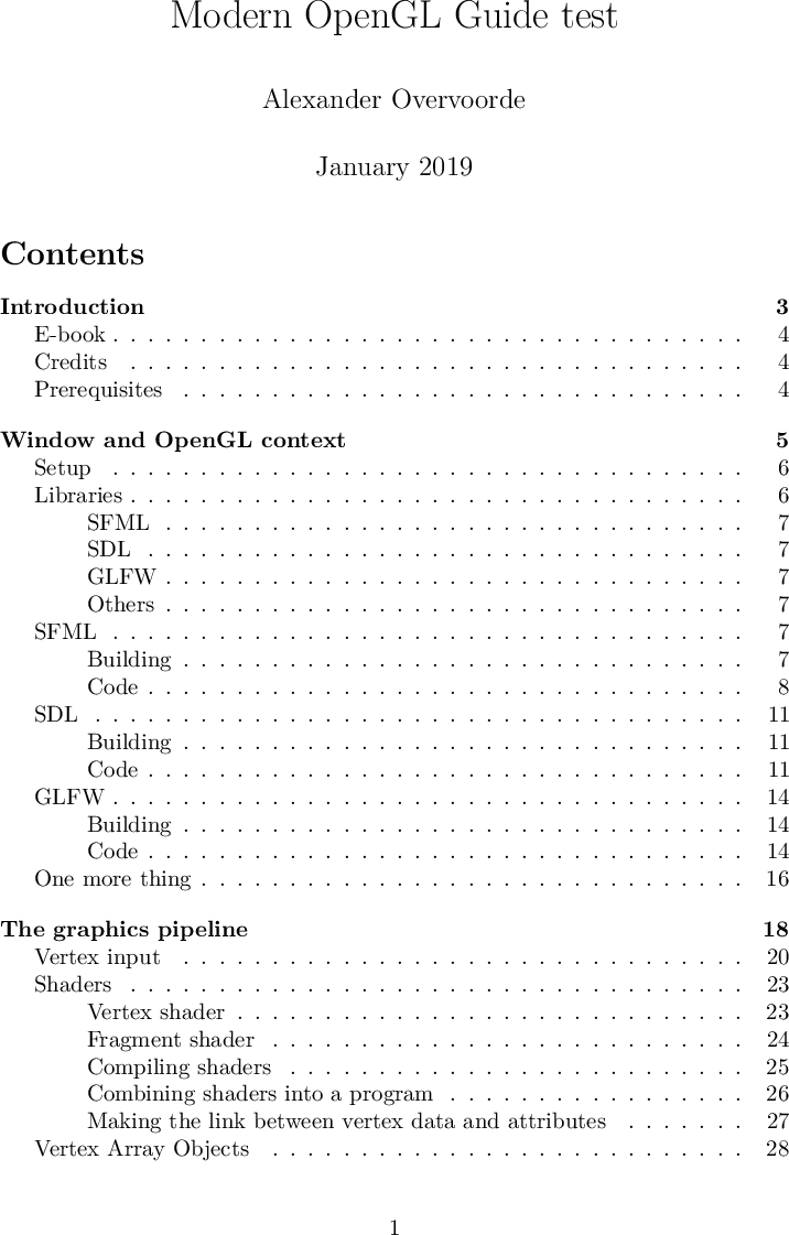 Modern OpenGL Guide Open GL