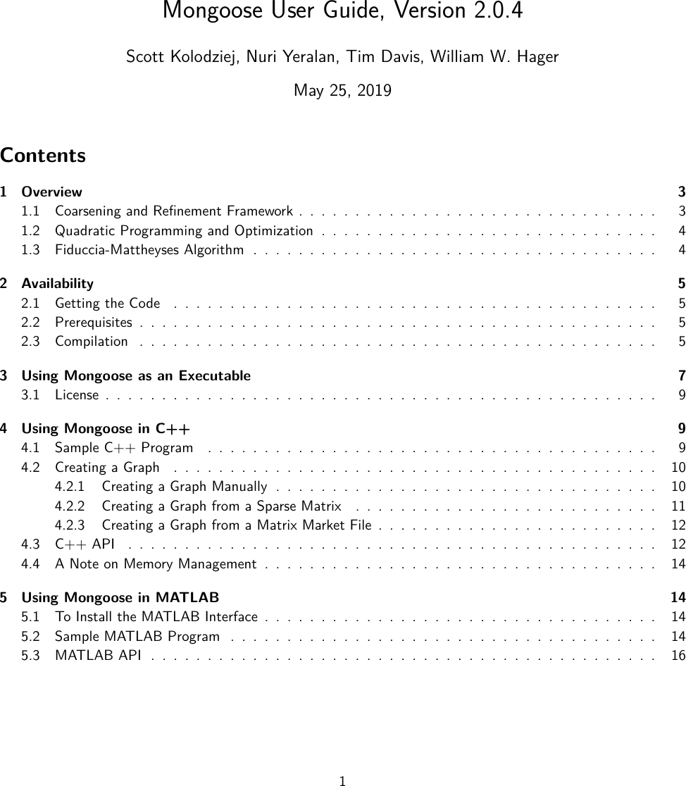 Mongoose User Guide mongoose-user-guide