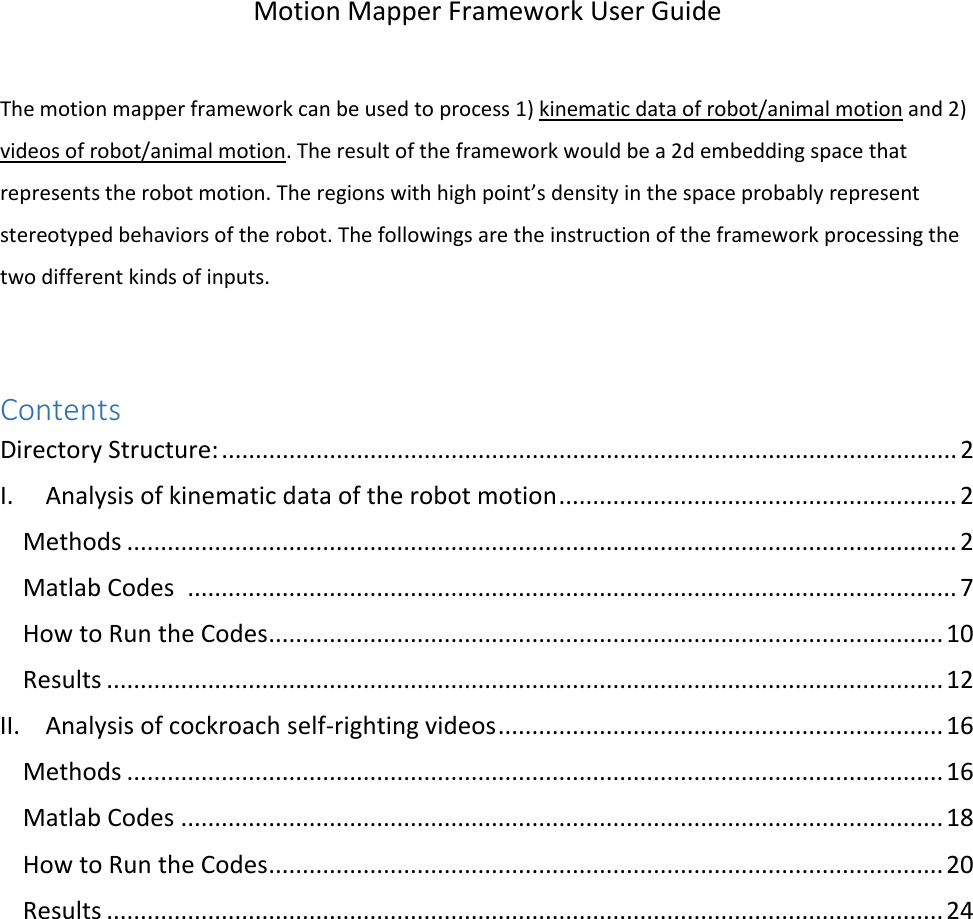 Motion Mapper User Guide
