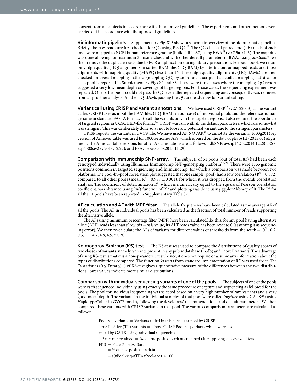 Next Generation Sequencing Of Pooled Samples Guideline For Variants Filtering Samples Guide