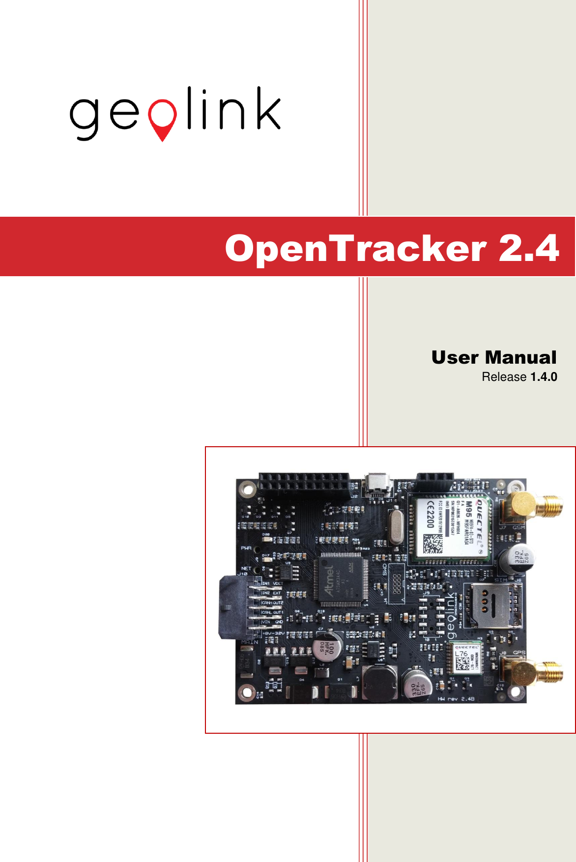 OpenTracker 2.4 Open Tracker User Manual 1.4