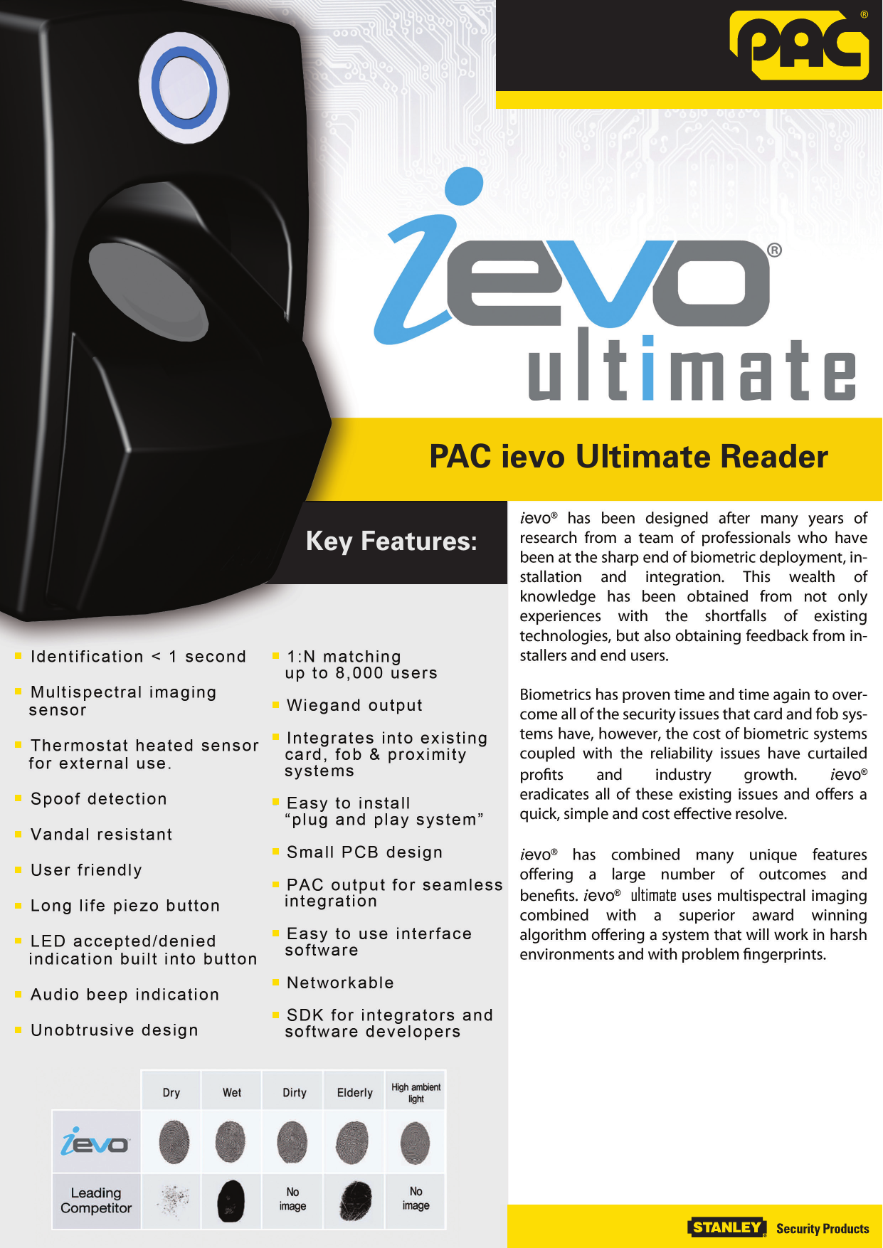 PAC I EVO Ultimate Reader data sheet 26 4 13v2