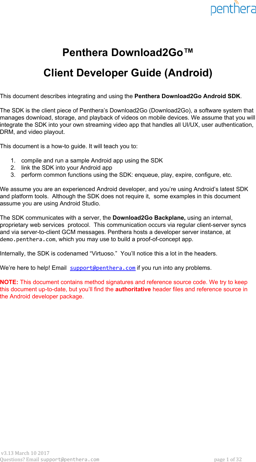 Penthera Cn C Client Developers Guide Android