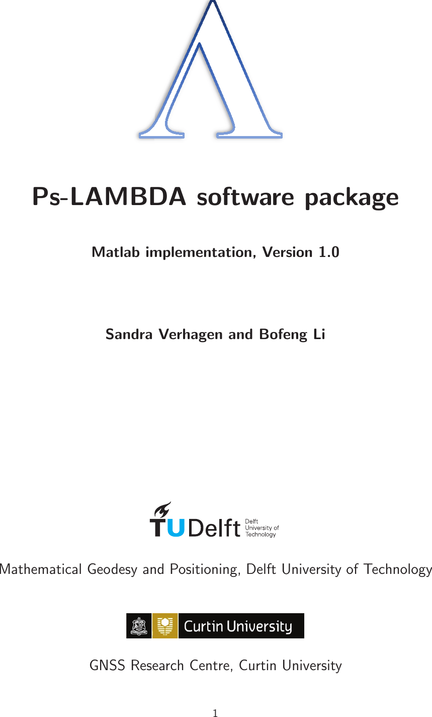 Ps LAMBDA Manual